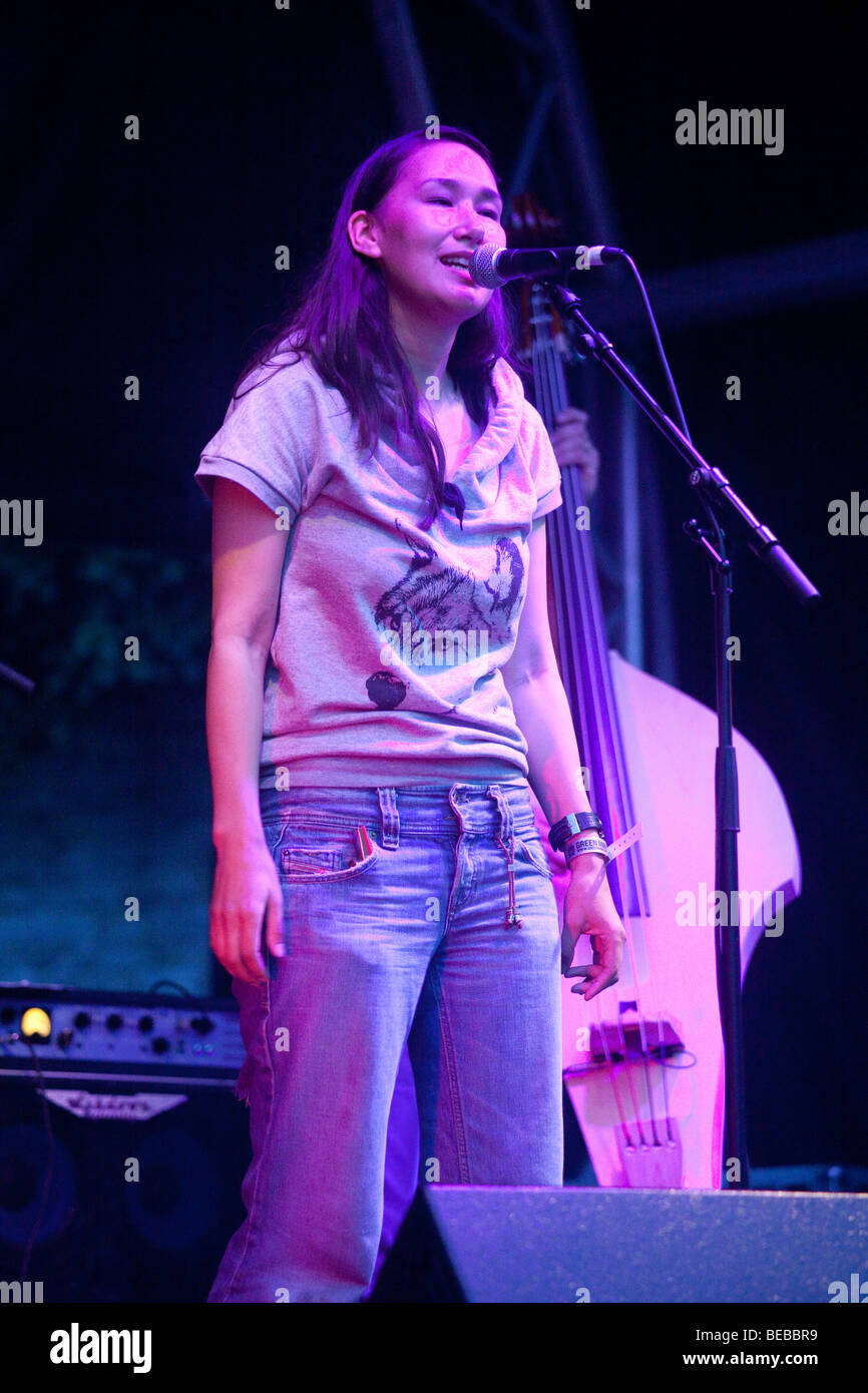 Nive Neelson Greenlandic singer-songwriter and actress playing Greenman ...