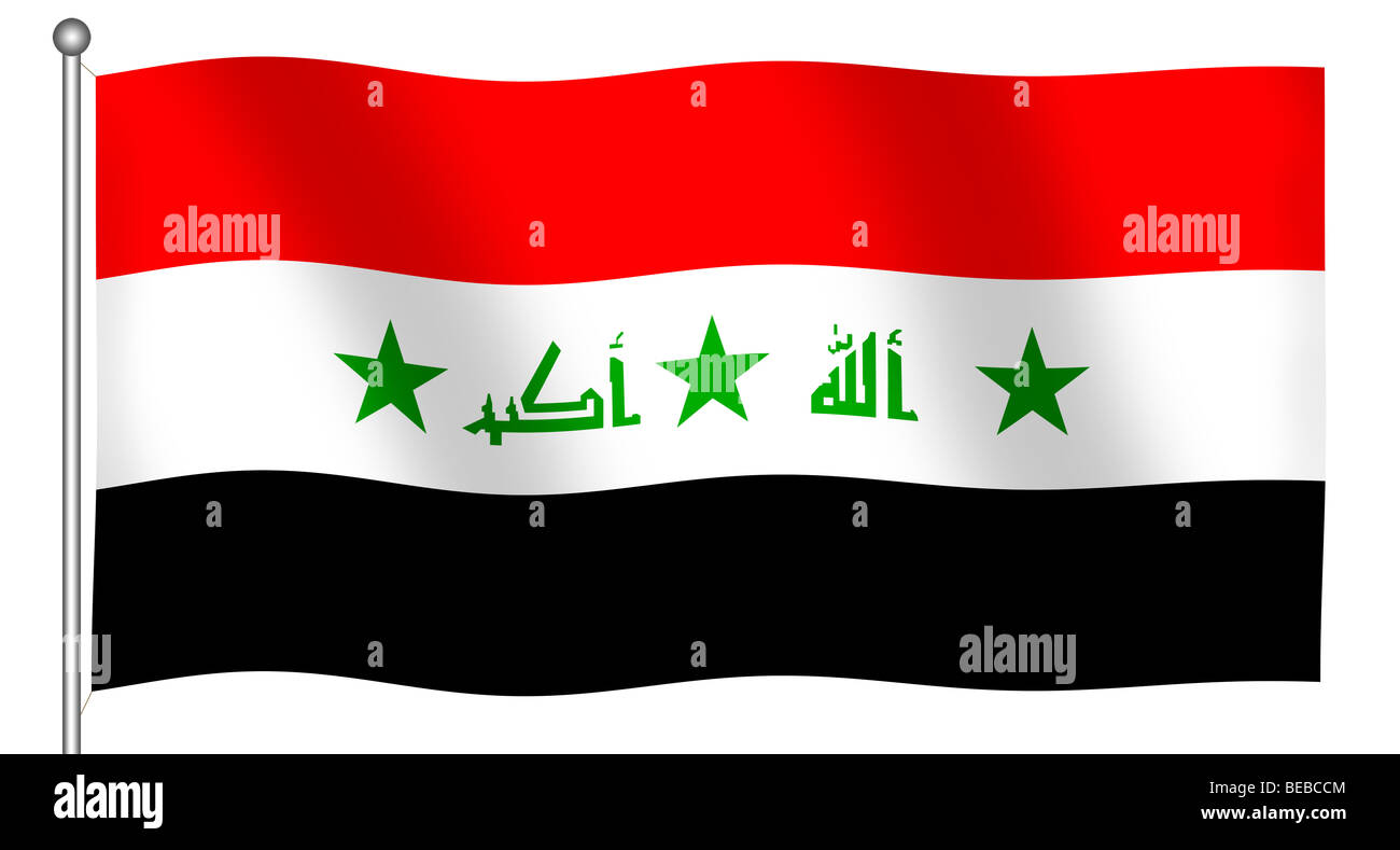 Waving flag iraq hi-res stock photography and images - Alamy