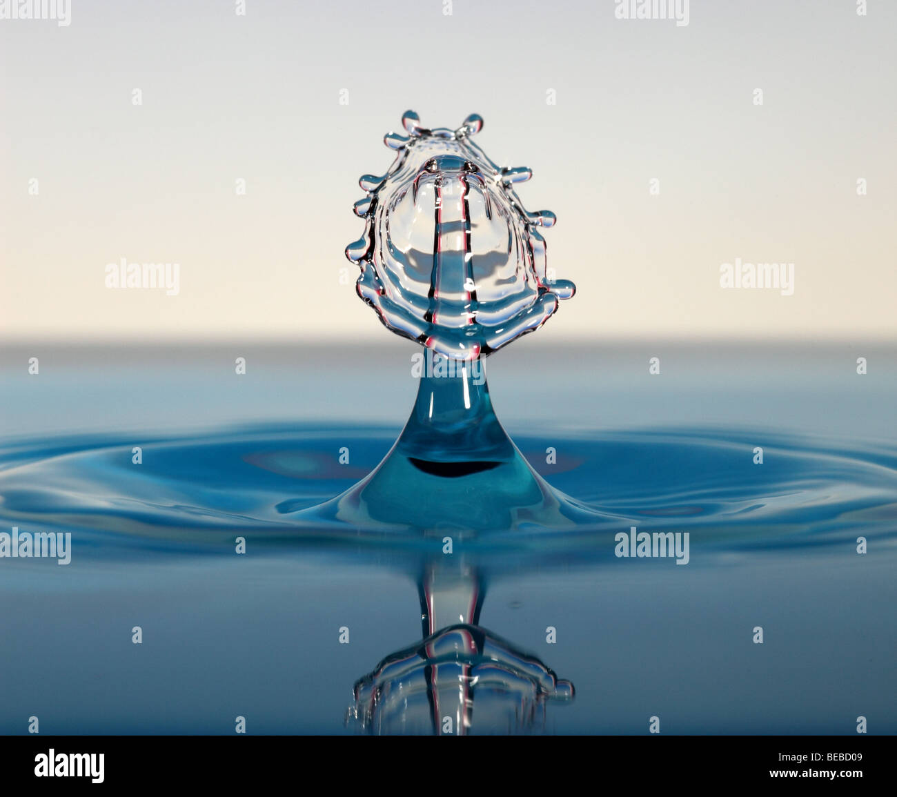 Water drops colliding above surface hi-res stock photography and images ...