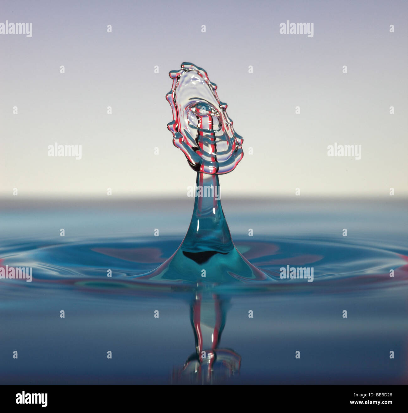 Water drops colliding above surface hi-res stock photography and images ...