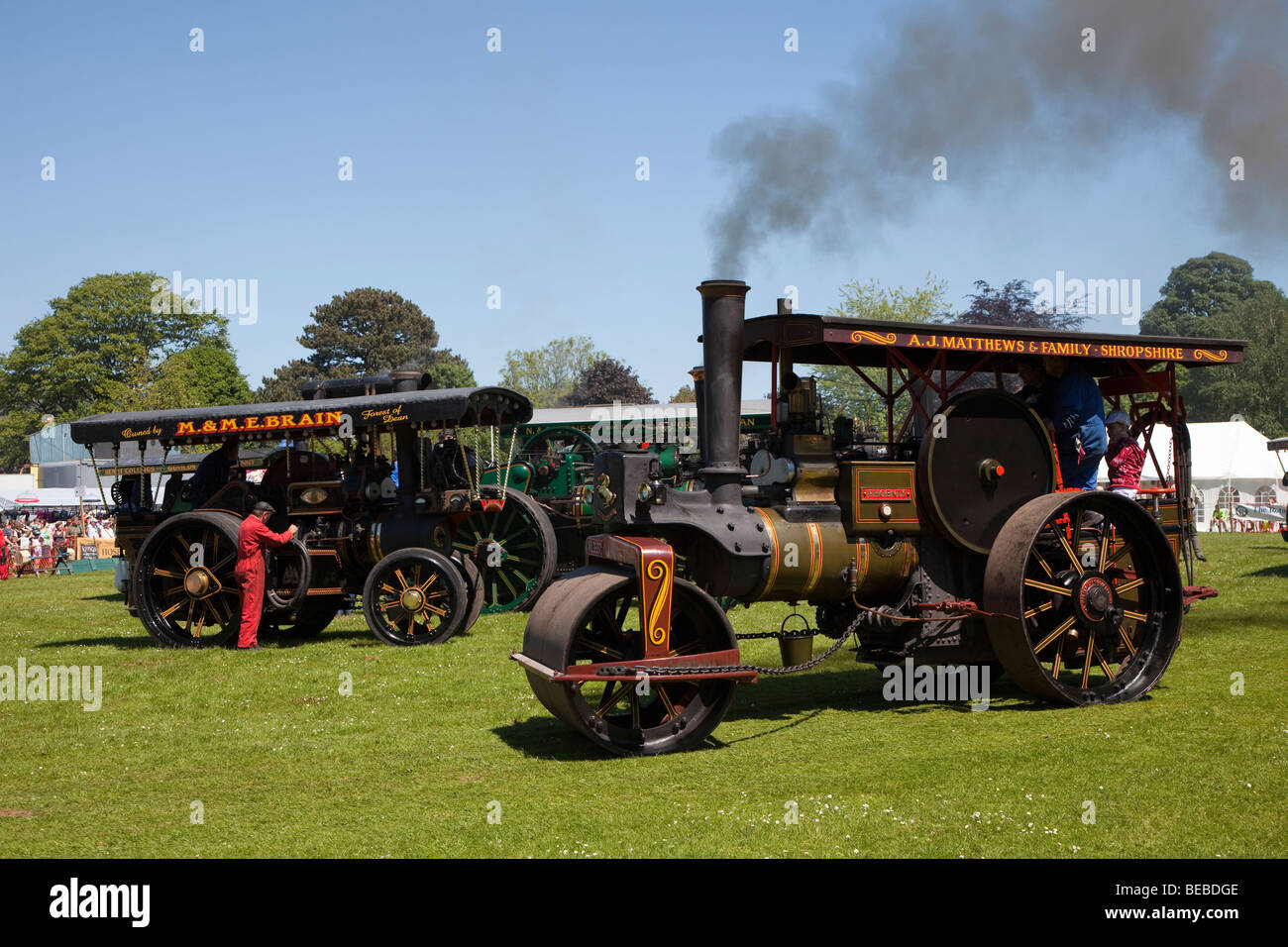 Steam engines at Abergavenny steam fair Wales UK Stock Photo - Alamy