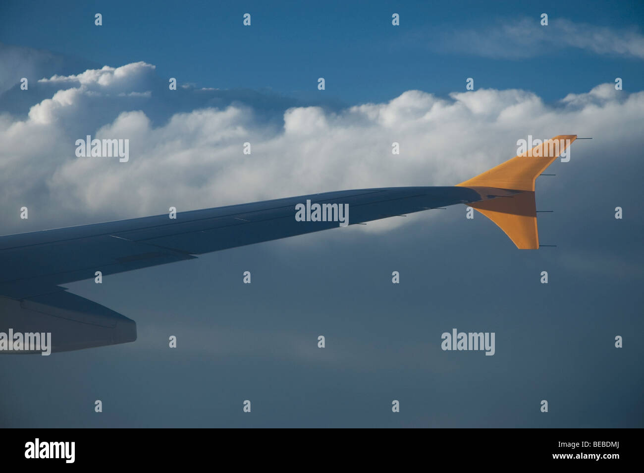 Airplane in flight in the sky Stock Photo - Alamy