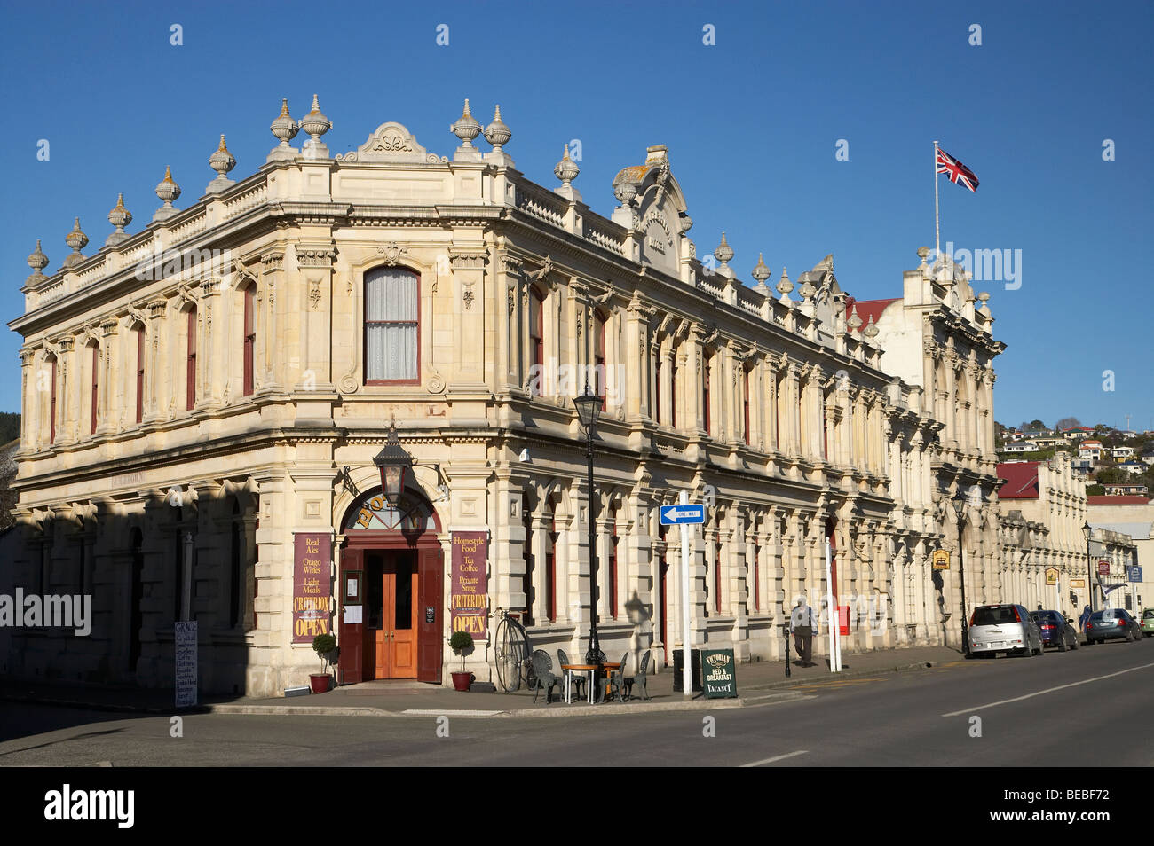 Historical Criterion Hotel, Oamaru, South Island, New Zealand Stock ...