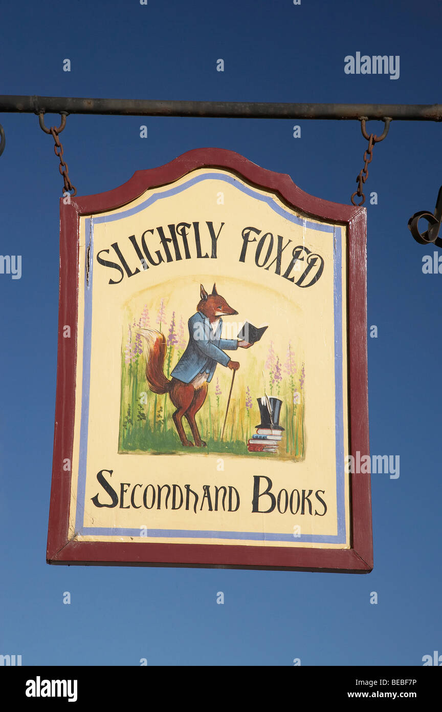 Slightly Foxed Secondhand Books Sign, Historic Precinct, Oamaru, North ...