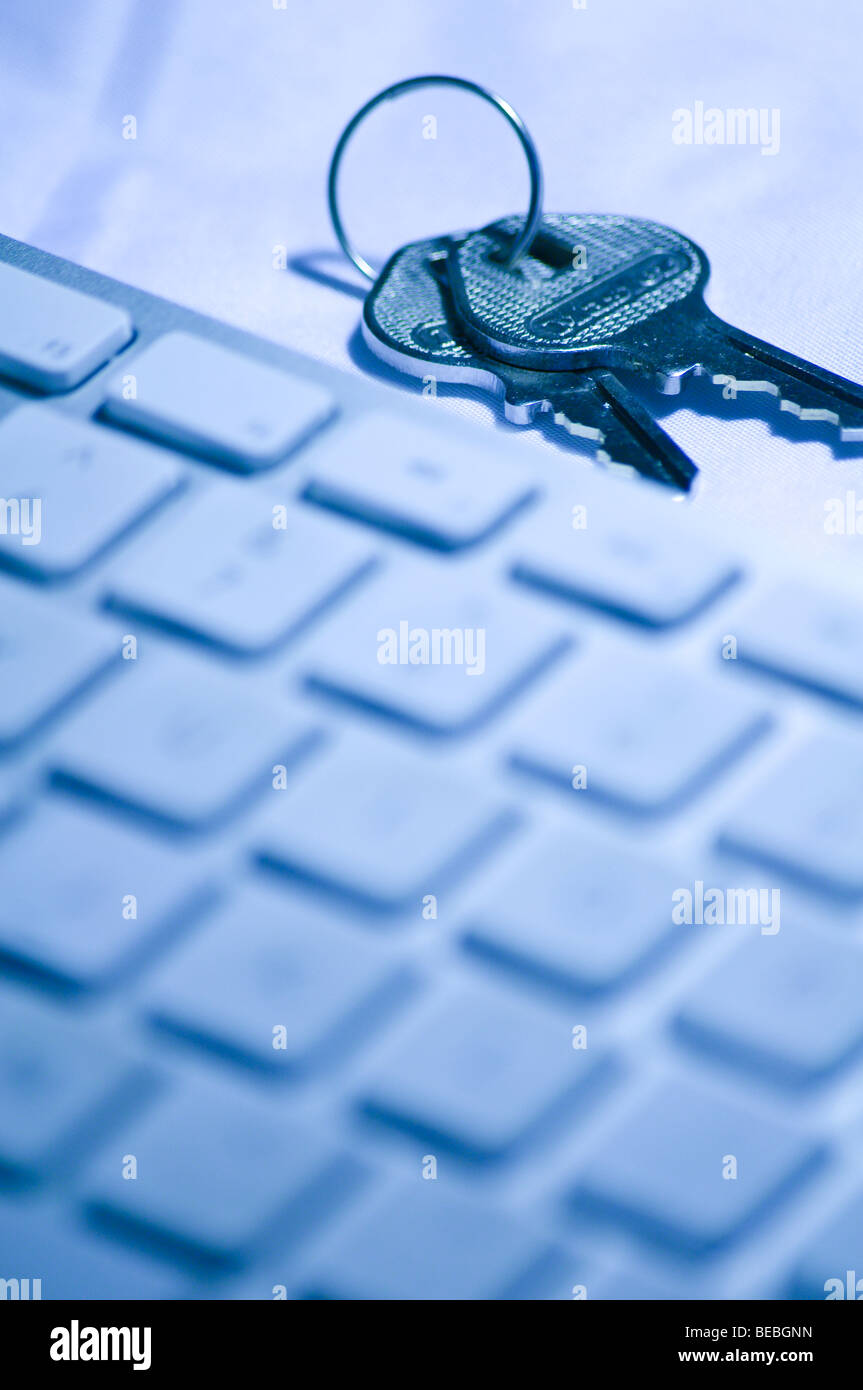 Set of keys and keyboard Stock Photo - Alamy