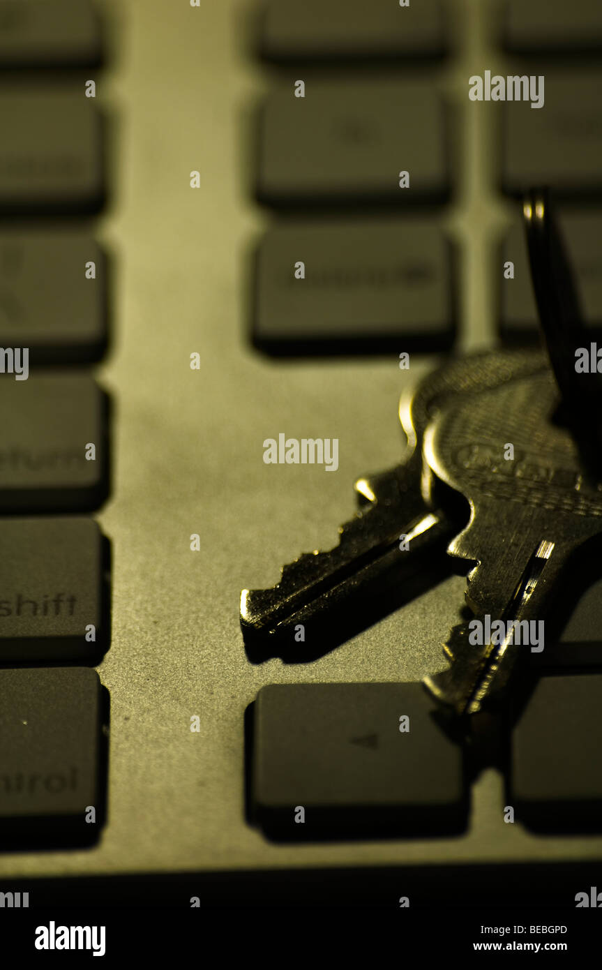 Set of keys and keyboard Stock Photo - Alamy