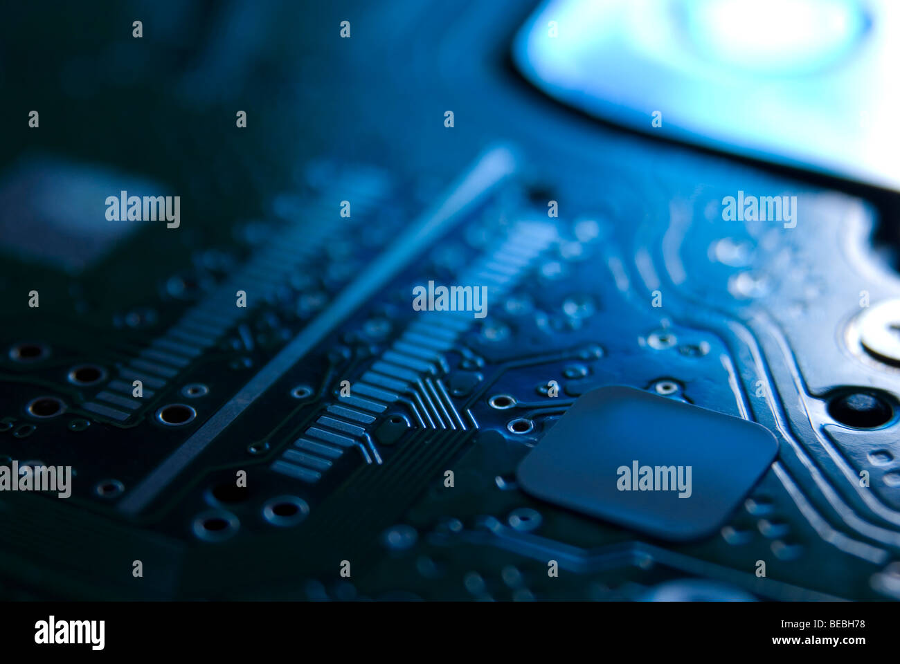 Extreme close-up of a computer hard disk Stock Photo - Alamy