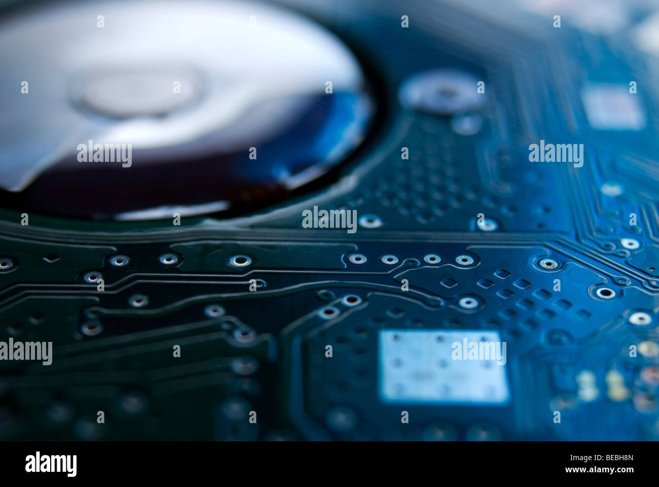 Extreme close-up of a computer hard disk Stock Photo - Alamy