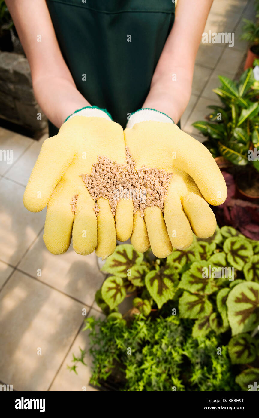 Woman compost glove hi-res stock photography and images - Alamy