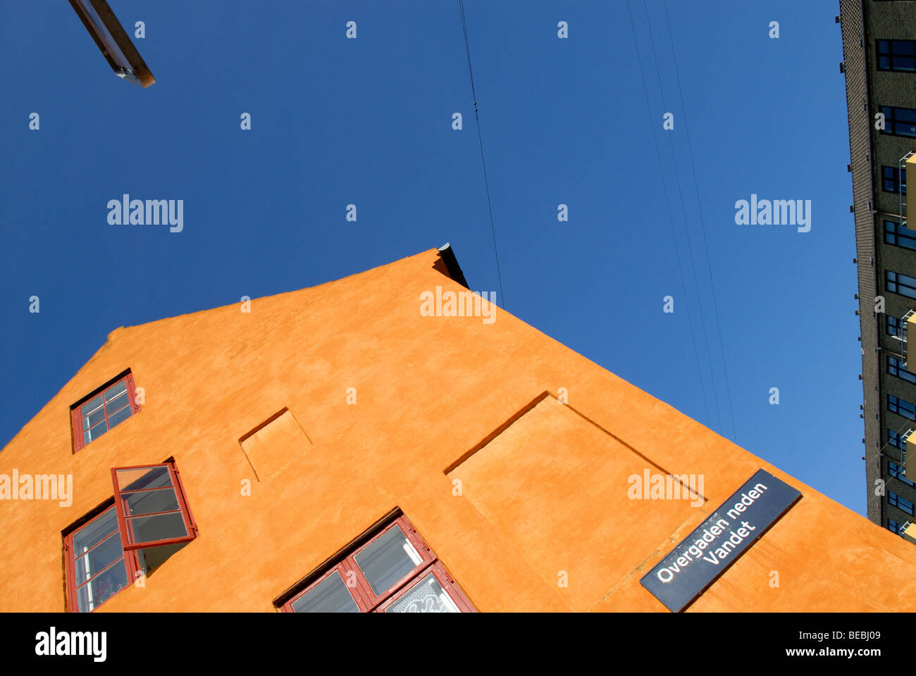 ORANGE BUILDING IN COPENHAGEN Stock Photo - Alamy
