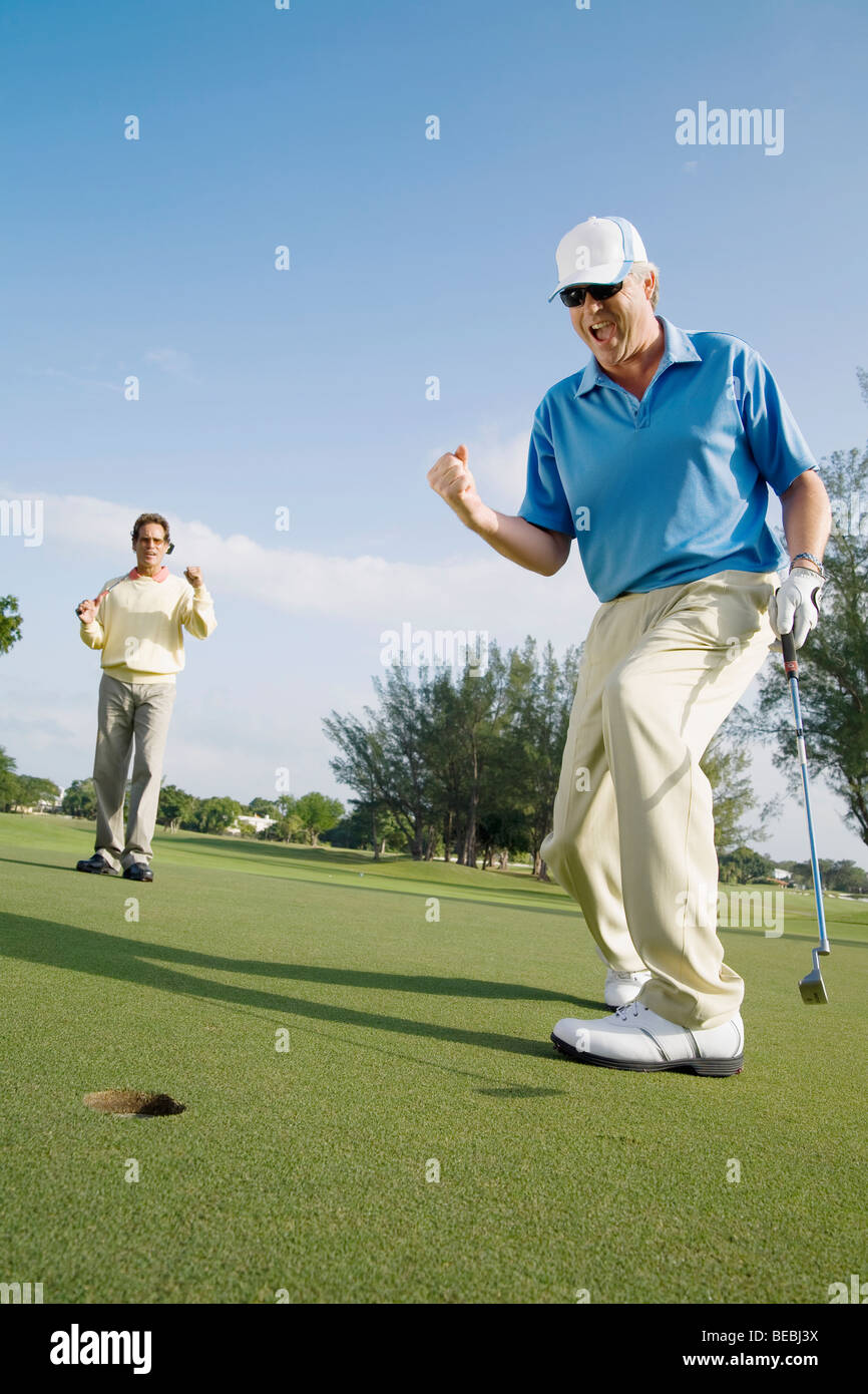 Golfer playing golf in a golf course, Biltmore Golf Course, Coral ...