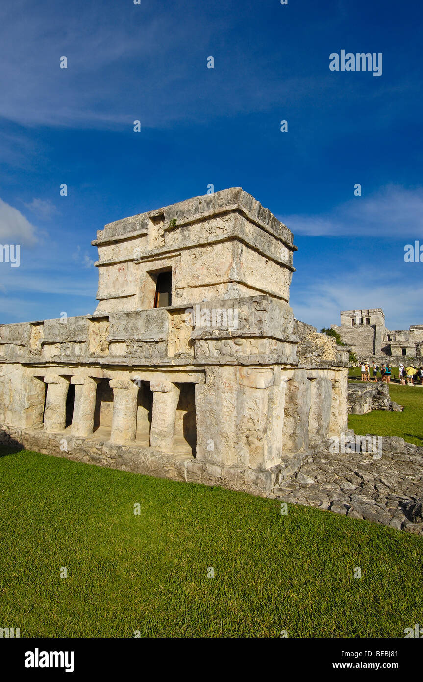Temple of Frescoes. Mayan ruins of Tulum (1200-1524). Tulum. Quintana ...