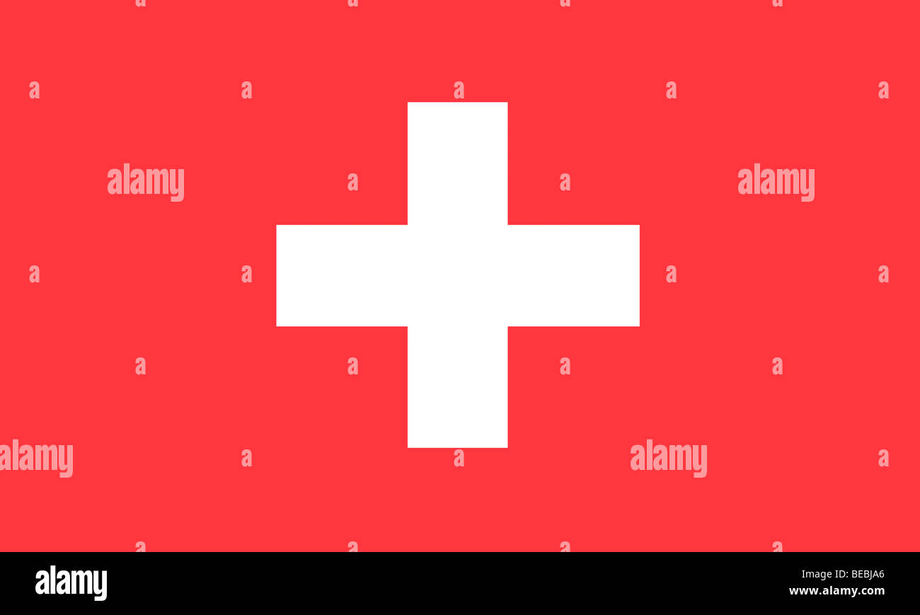 Flag of switzerland red flag hi-res stock photography and images - Alamy