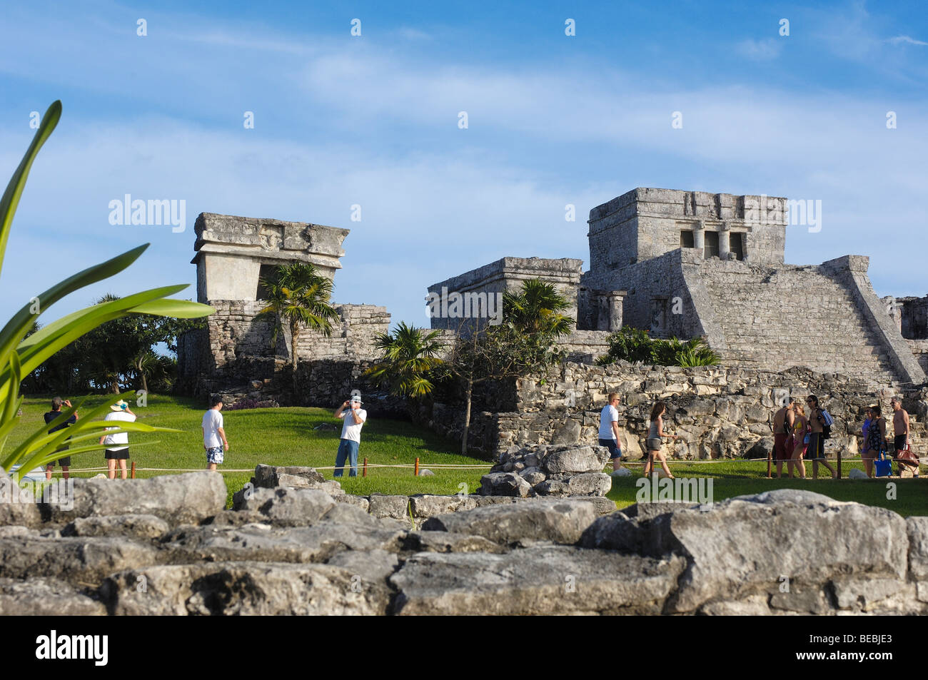 The castle (El Castillo). Mayan ruins of Tulum (1200-1524). Tulum ...