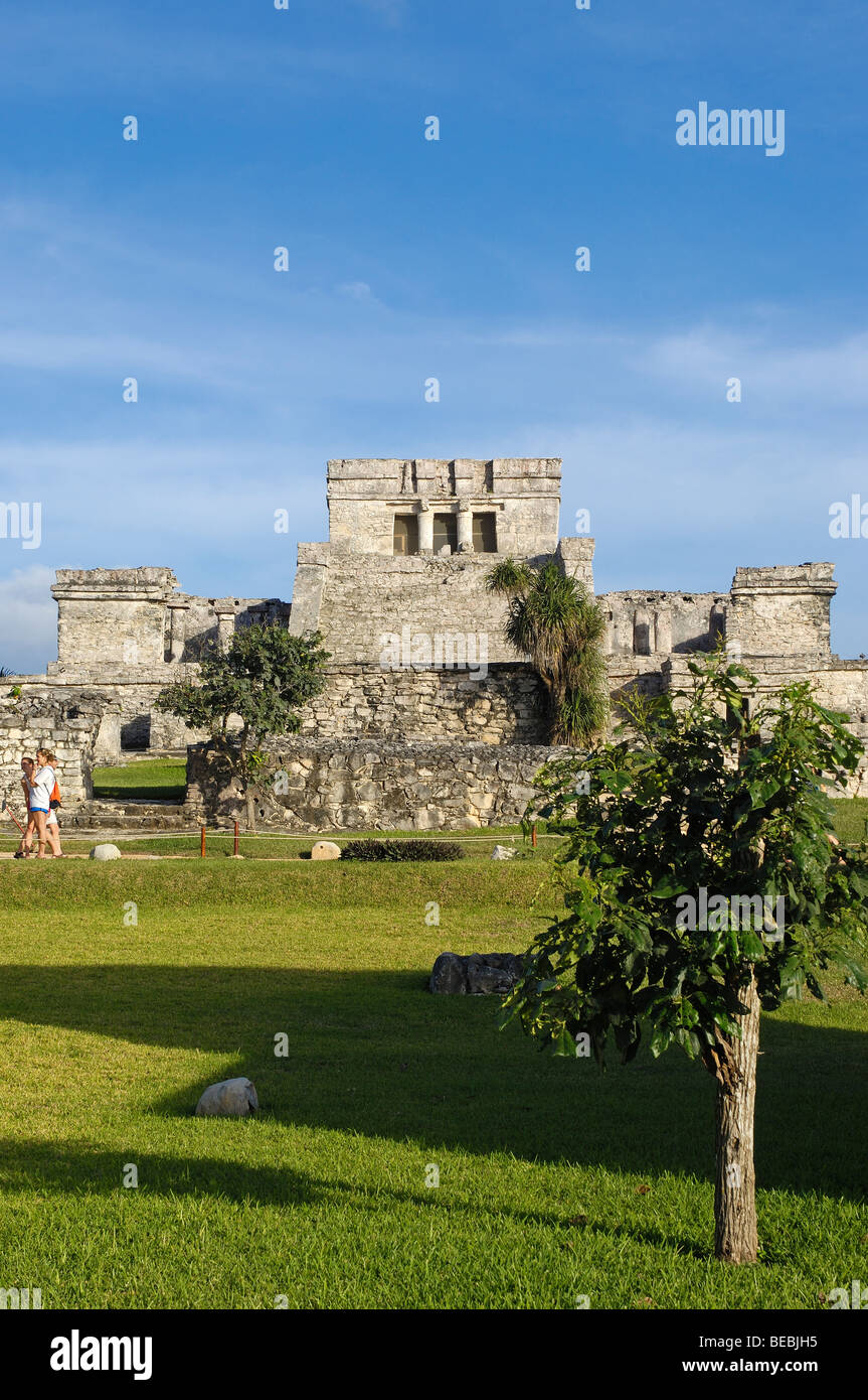 The castle (El Castillo). Mayan ruins of Tulum (1200-1524). Tulum ...