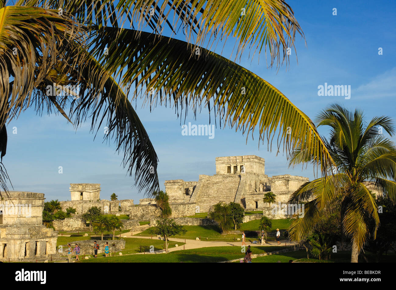 The castle (El Castillo). Mayan ruins of Tulum (1200-1524). Tulum ...