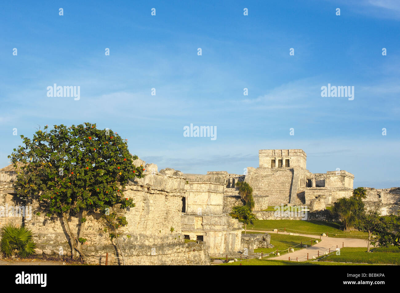 The castle (El Castillo). Mayan ruins of Tulum (1200-1524). Tulum ...