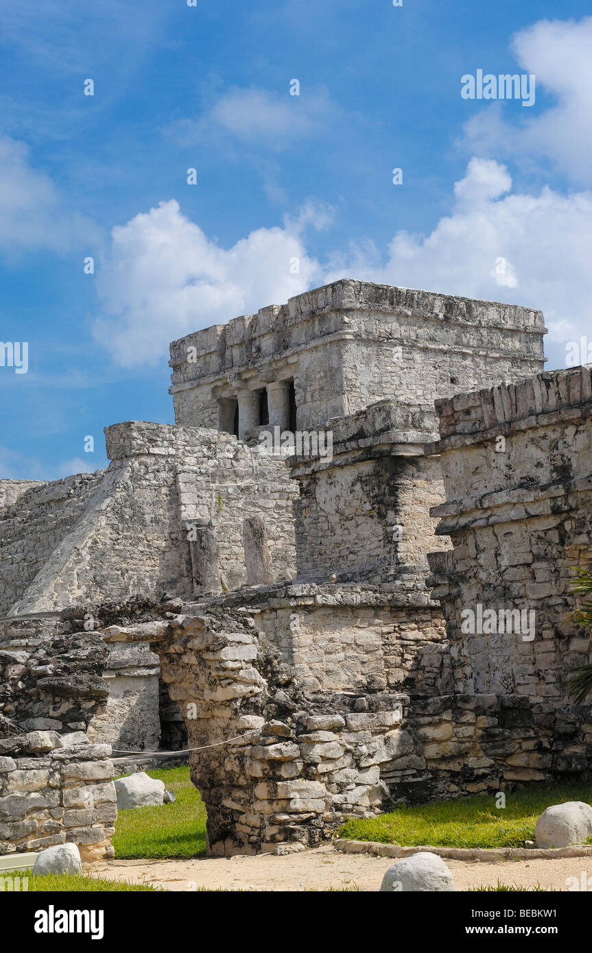 The castle (El Castillo). Mayan ruins of Tulum (1200-1524). Tulum ...