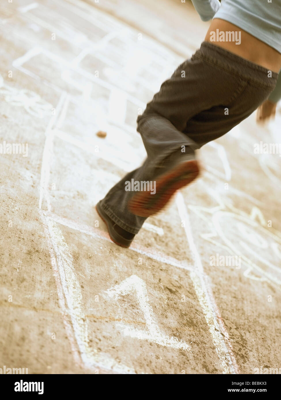 One Legged Woman Hopping