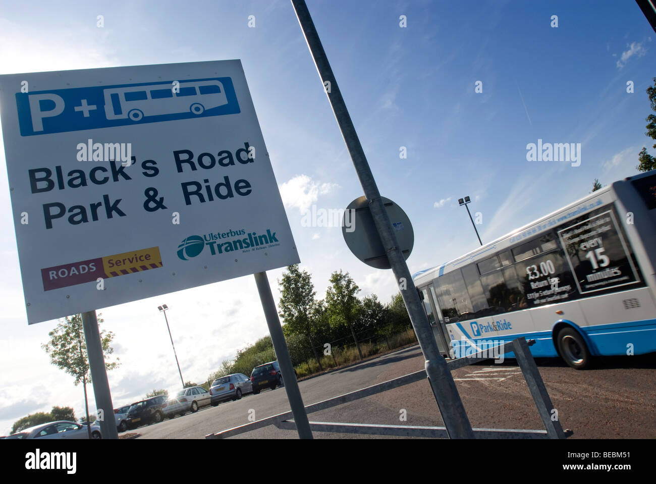 Dunmurry Park and Ride, Belfast, Northern Ireland Stock Photo - Alamy