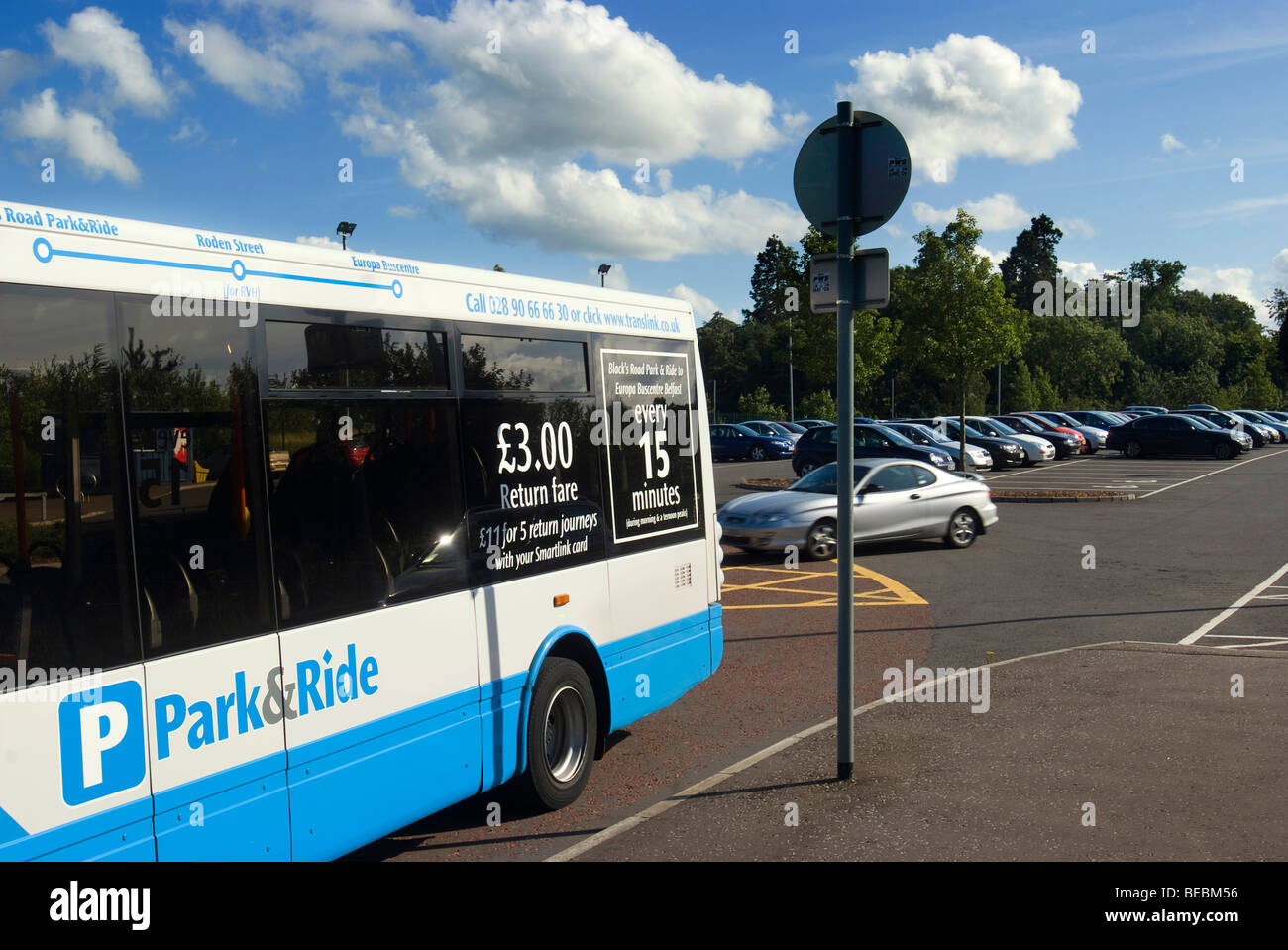 Dunmurry Park and Ride, Belfast, Northern Ireland Stock Photo - Alamy