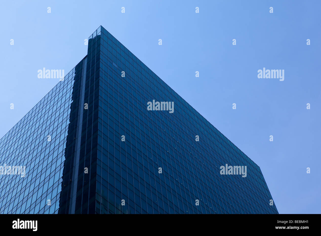 Blue building perspective Stock Photo - Alamy