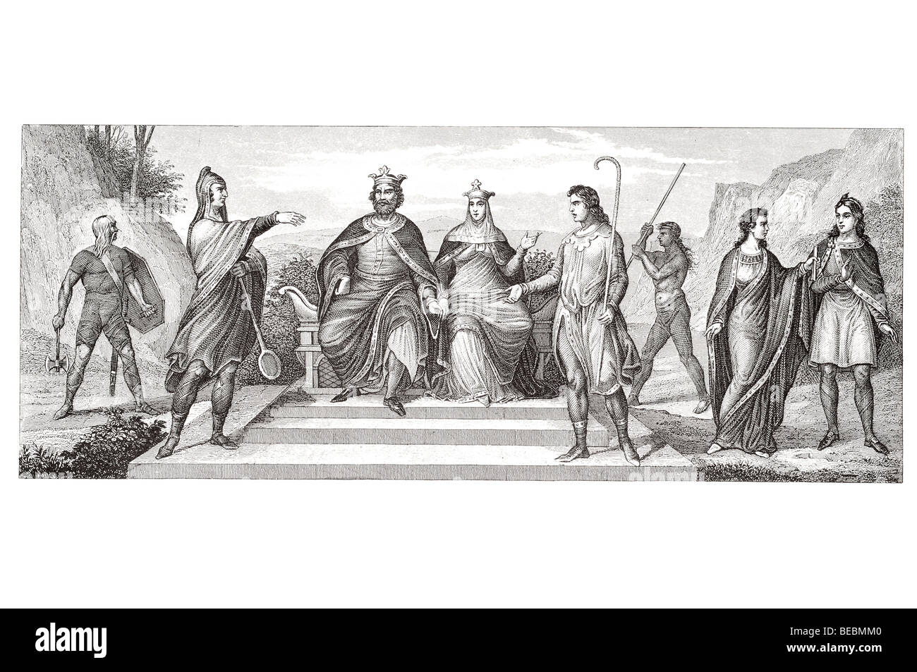 frankish warriors norman nobles norman king and queen norman citizen ...