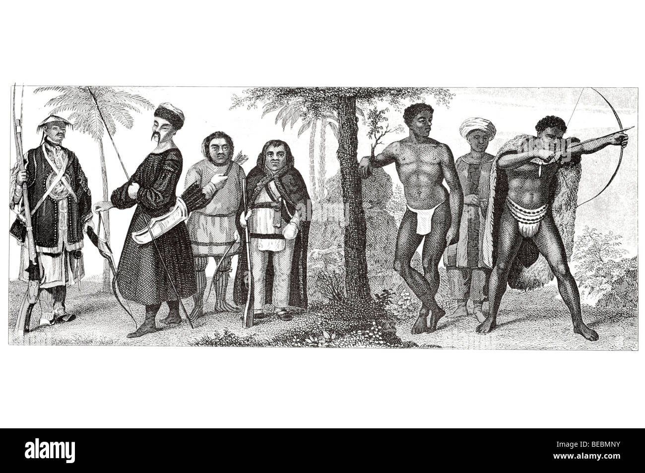 kalmuck chinese samoyede esquimaux guinea negro boussa negra hottentot ...