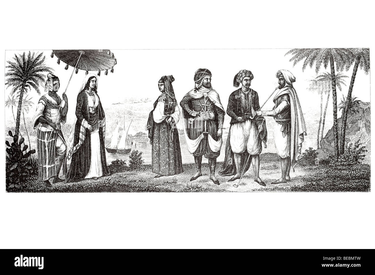 moorish noble and merchant arabian chief in algiers jewess of algiers ...