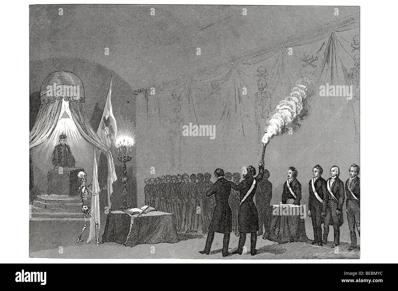 the initiation of the 33rd degree of the scottish lodge Stock Photo - Alamy