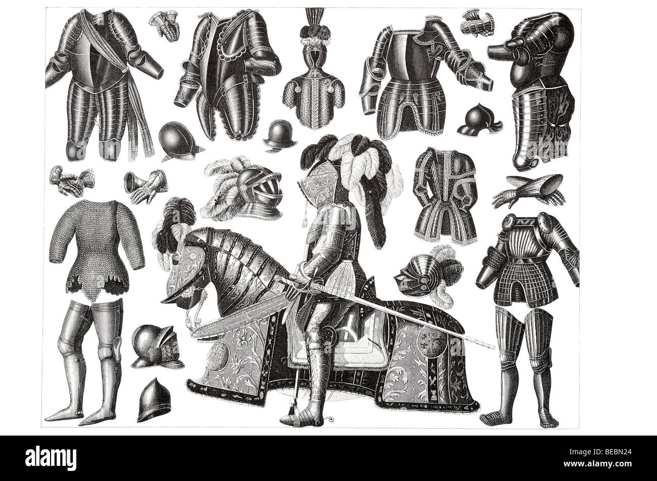 armor of the middle ages Stock Photo - Alamy