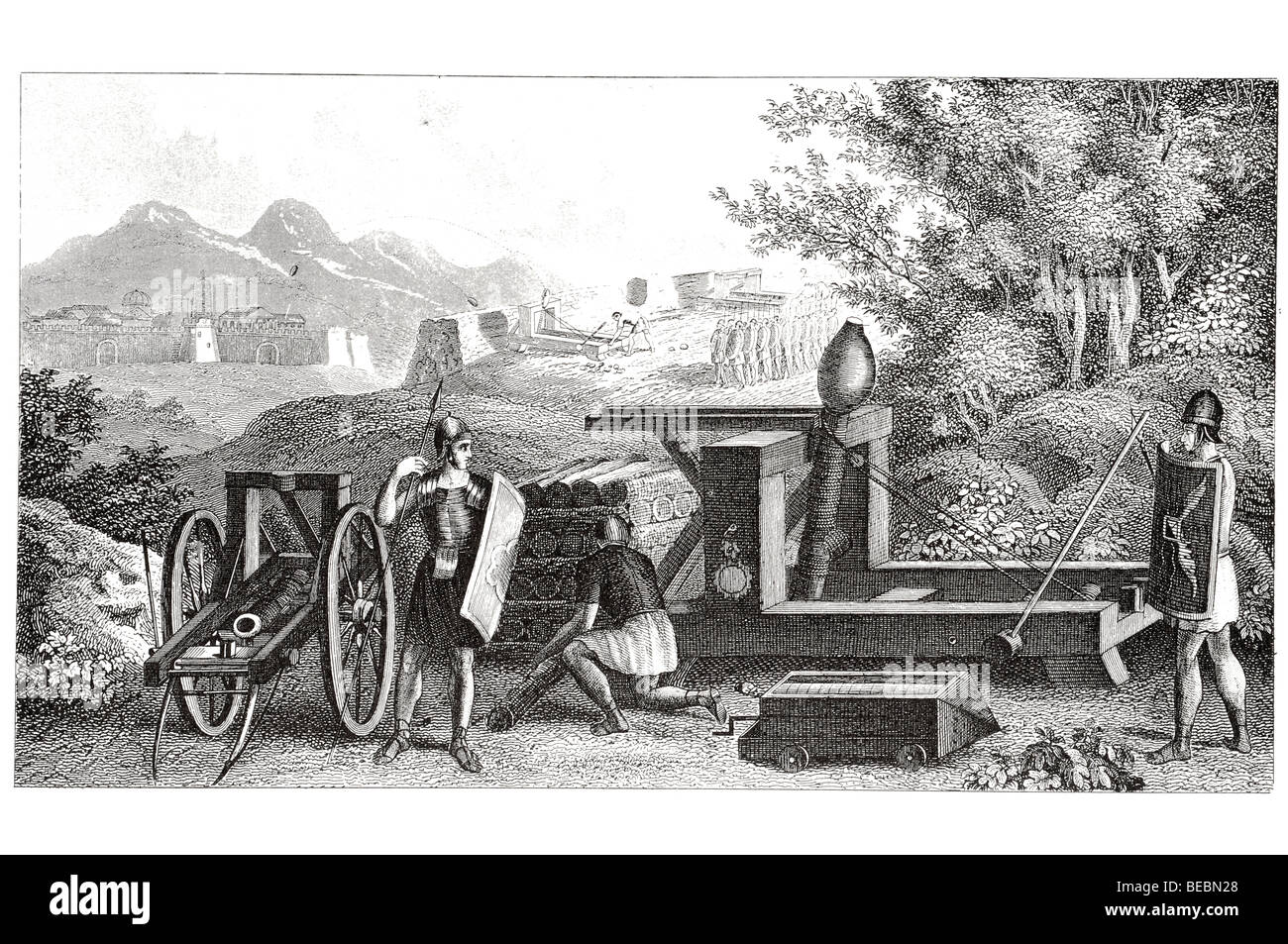 ancient military engines Stock Photo - Alamy