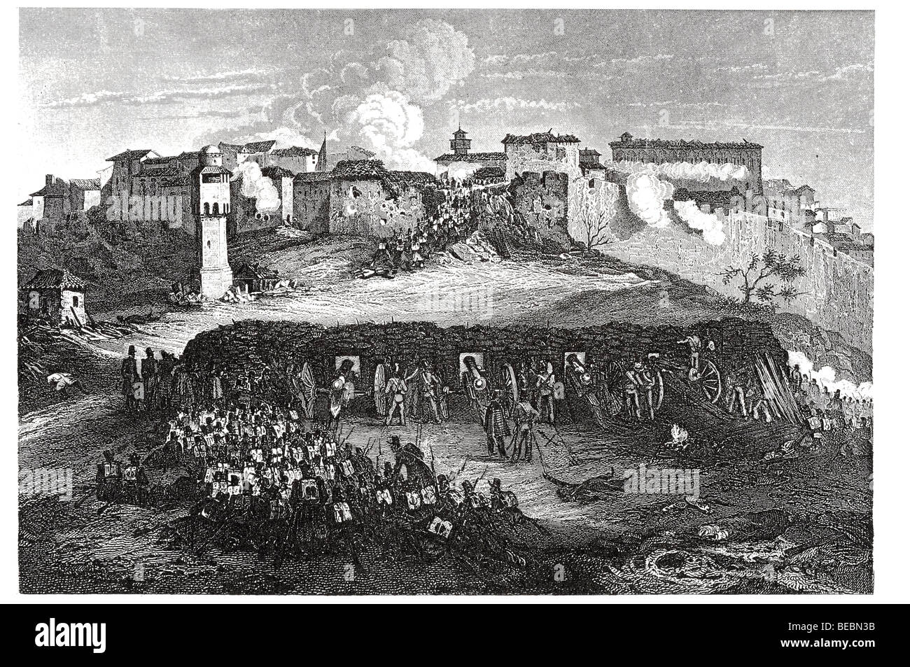 attack and defence of fortified places Stock Photo - Alamy