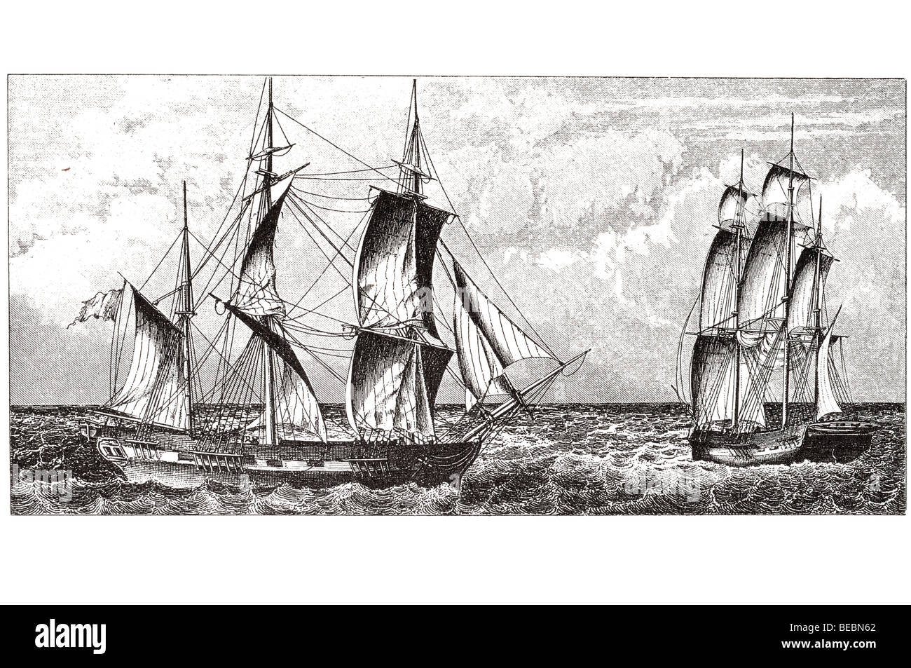 Merchant ships drawing hi-res stock photography and images - Alamy