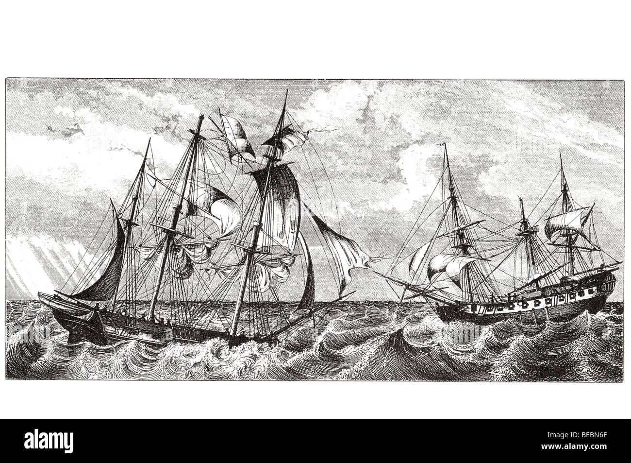 Ships hand drawing black white hi-res stock photography and images - Alamy