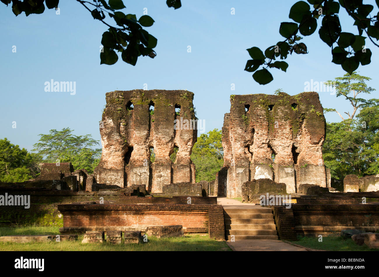 The kings palace Polonnaruwa Sri Lanka Stock Photo - Alamy