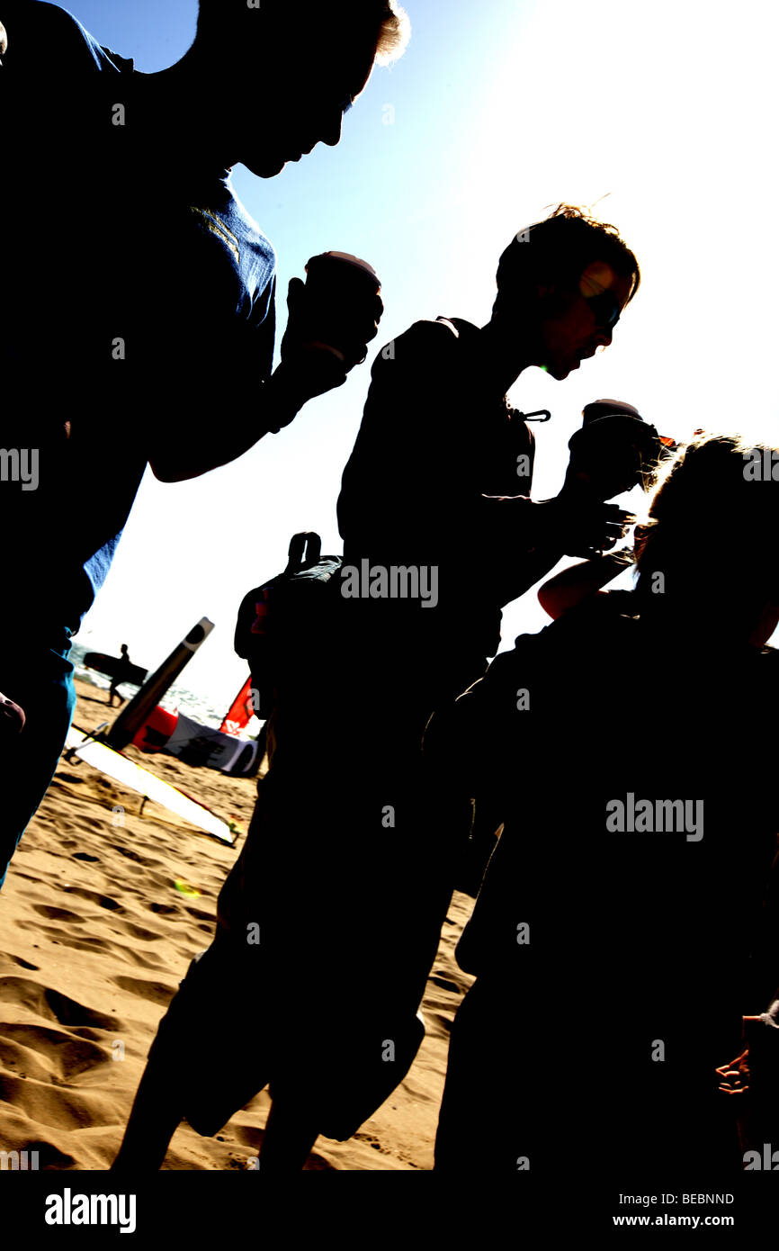 People On Beach. Model Released Stock Photo - Alamy