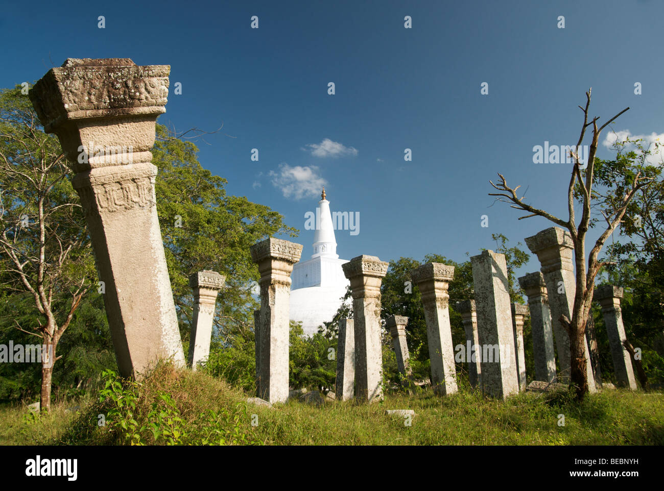 Ruvanvalisaya Dagoba and ruins Anuradhapura Sri Lanka Stock Photo - Alamy