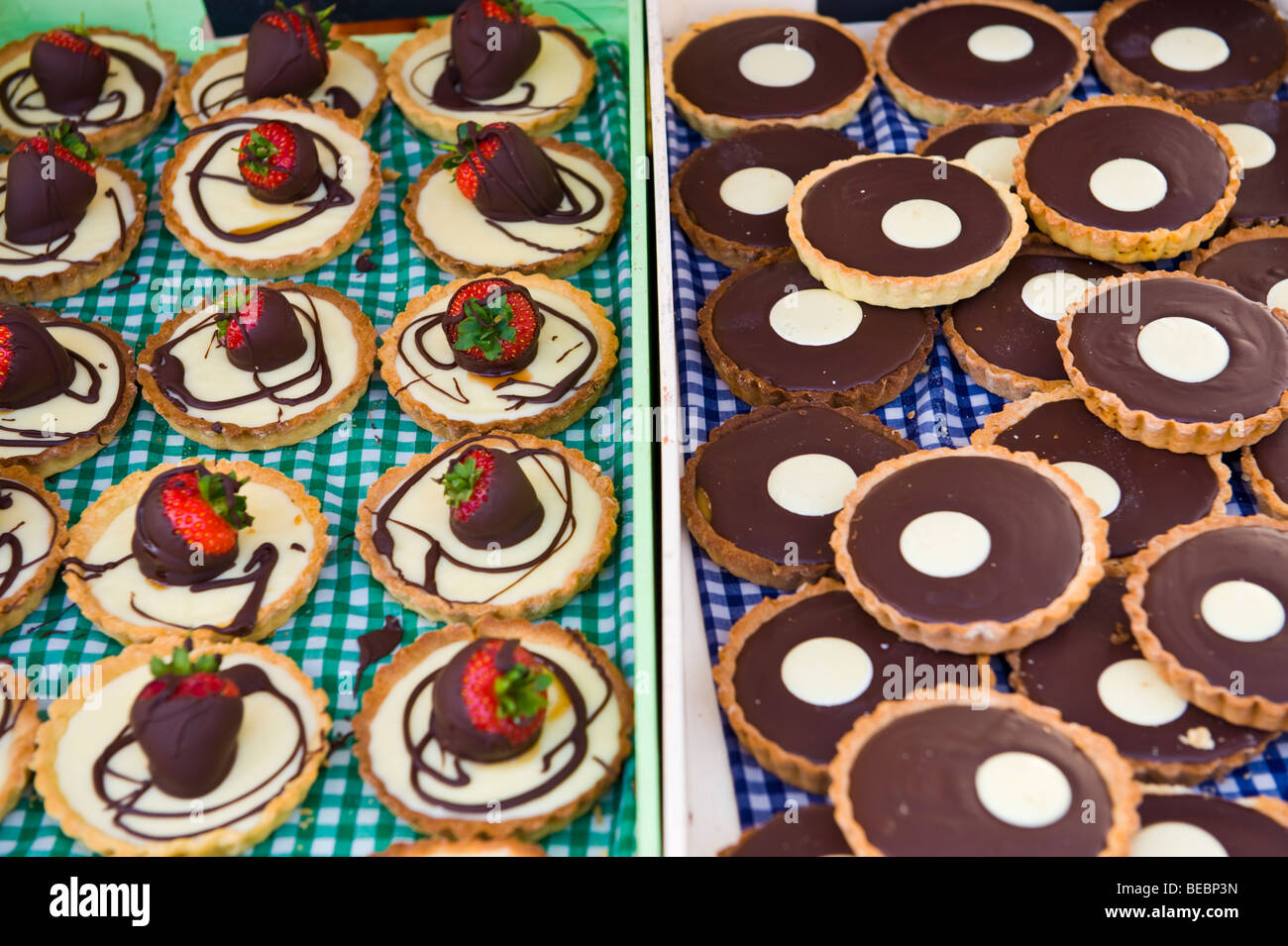 Fancy pastries for sale at Abergavenny Food Festival Monmouthshire ...