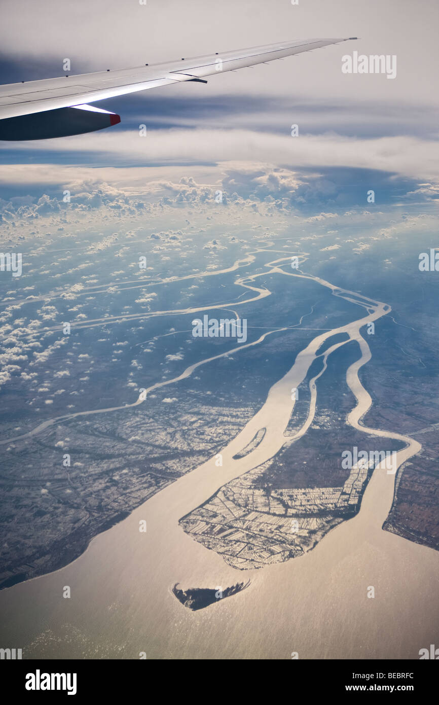 Flying over South-East Asia Stock Photo - Alamy