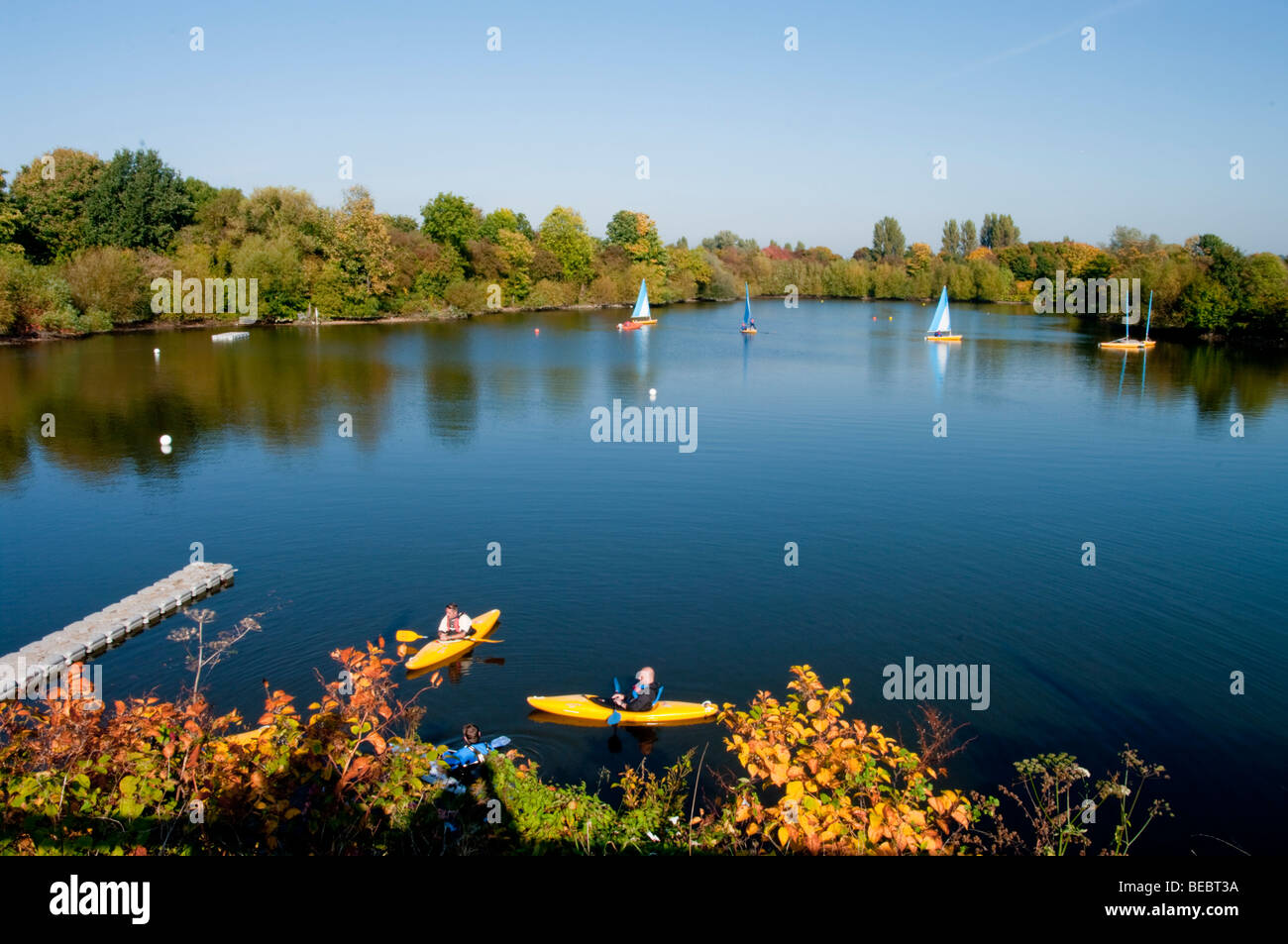 uk, england, surrey, ham, lake Stock Photo - Alamy