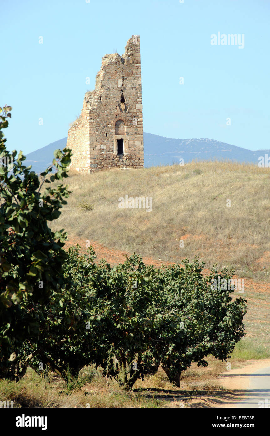 Ancient tower at Olinthos northern Greece Tower of Mariana Stock Photo ...