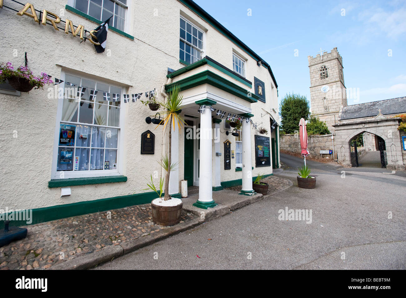 The Ship Inn public house at Pentewan, Cornwall Stock Photo - Alamy