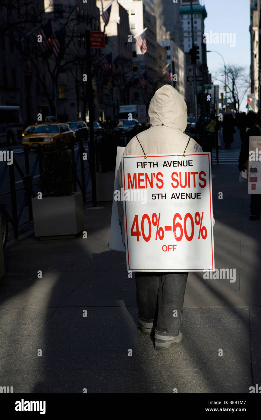 Sandwich board man hi-res stock photography and images - Alamy