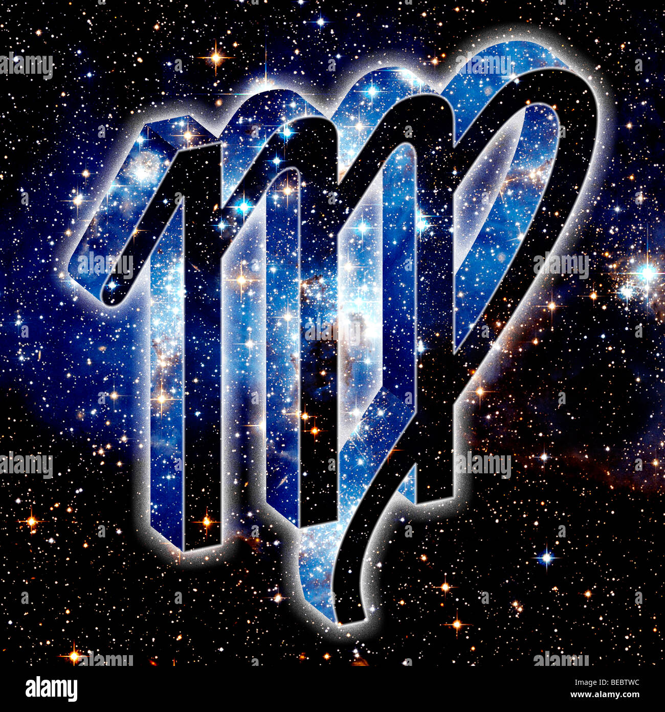 Virgo Astrological Astrology Horoscope Birth Sign Stock Photo - Alamy