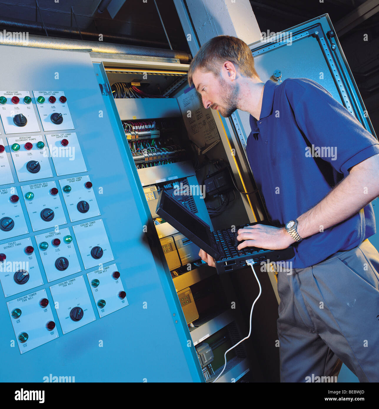 industrial building plant room for boilers, switch panels and ...