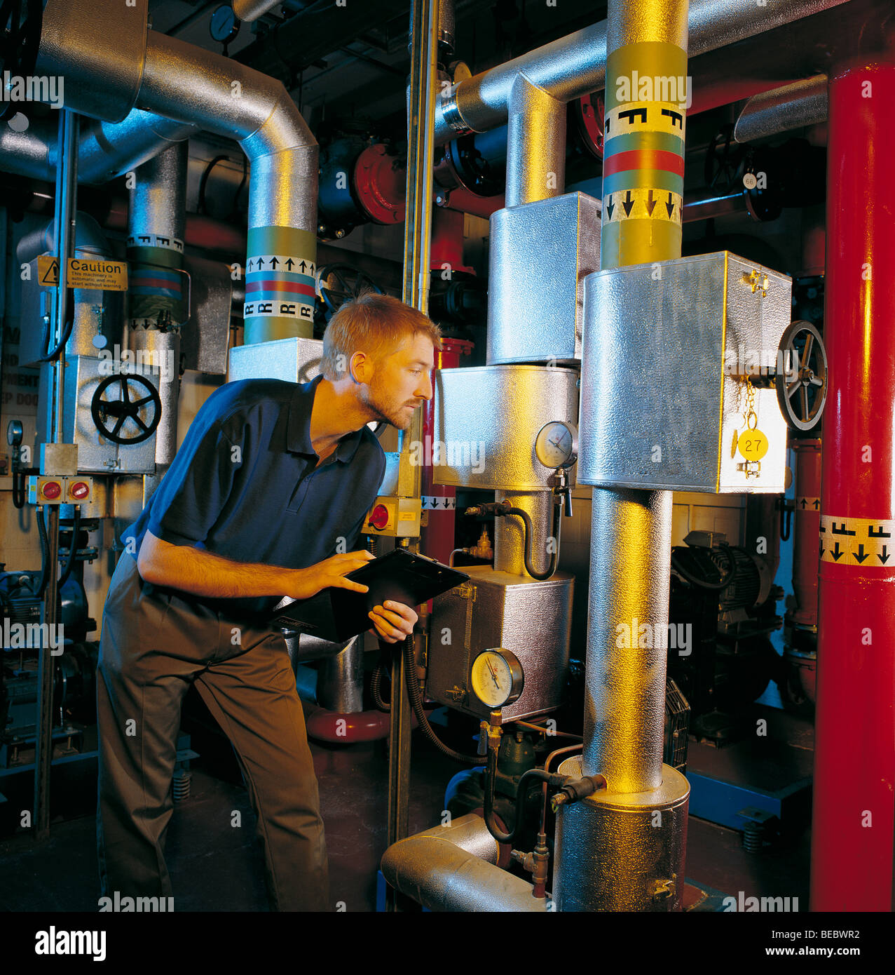 industrial building plant room for boilers, switch panels and ...