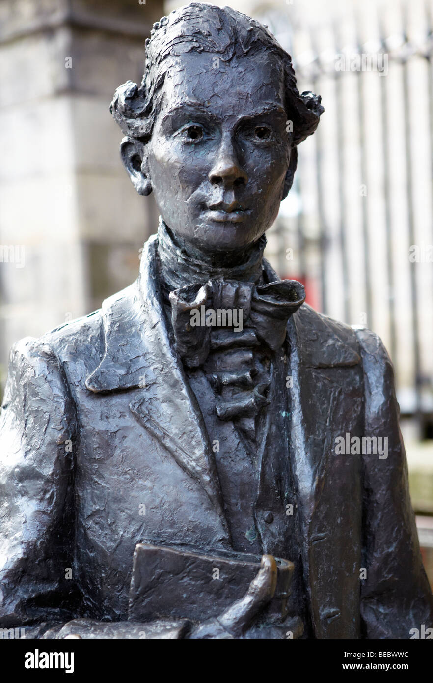 Statue Of Robert Fergusson Outside Canongate Church Edinburgh Scotland ...
