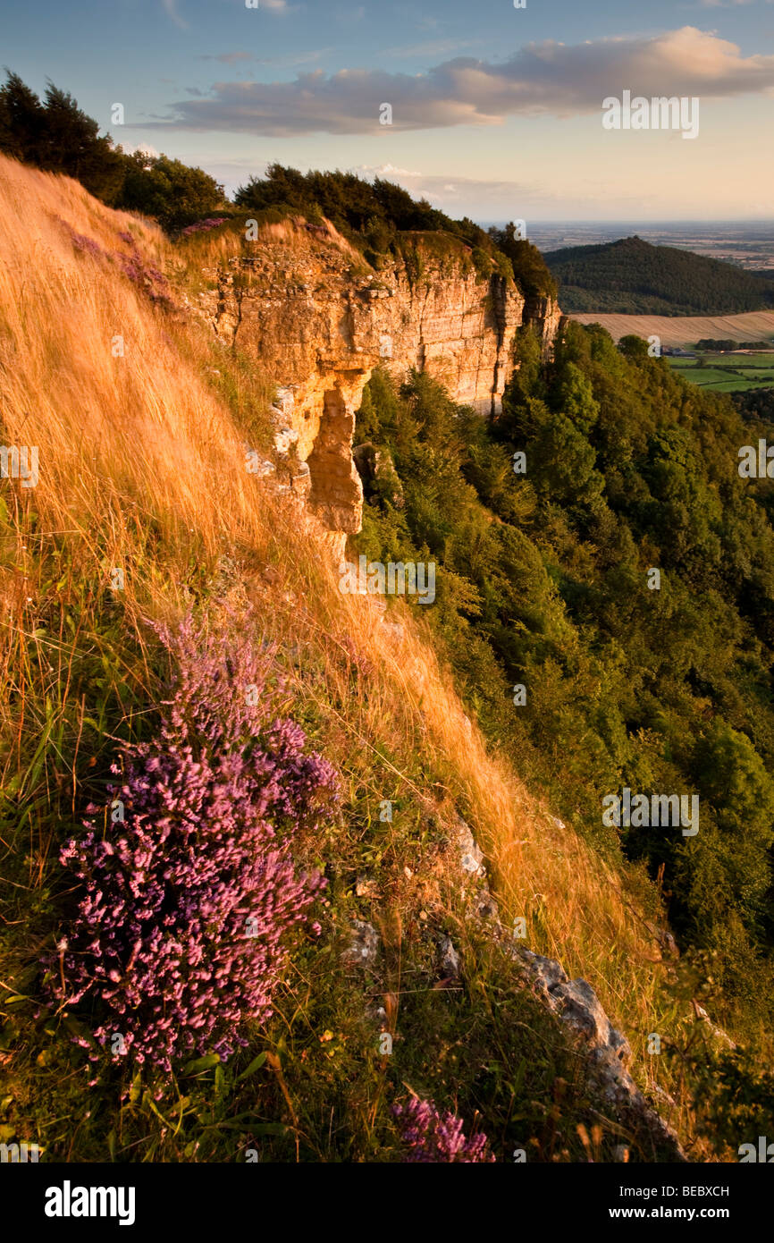 Lake Gormire and Vale of York from Sutton Bank, North York Moors ...
