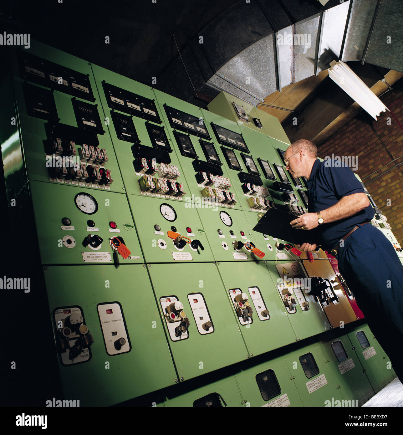 industrial building plant room for boilers, switch panels and ...